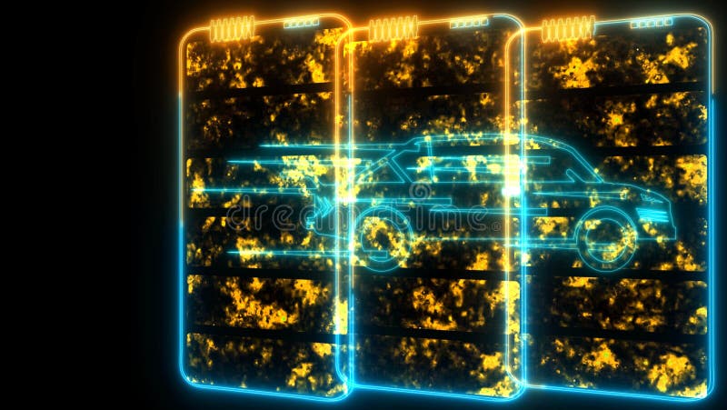 Solid State Powerful Battery Laser Border Orange Blue Loop Energy Fast ...