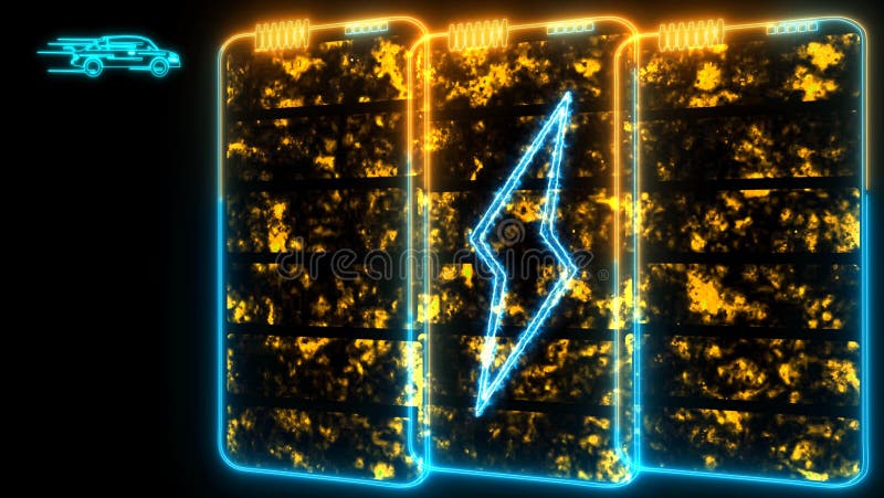 Solid State Powerful Battery Laser Border Orange Blue Loop Energy Quick ...