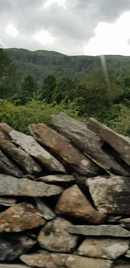 Solid Stone Ancient Rock Solid Wall Stock Image - Image of rock, wall ...