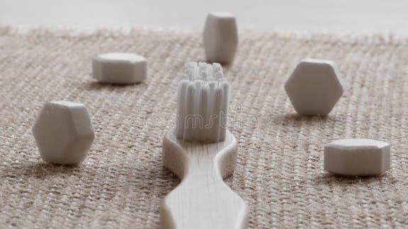 Solid toothpaste tablet stock photo. Image of tablet - 285557114