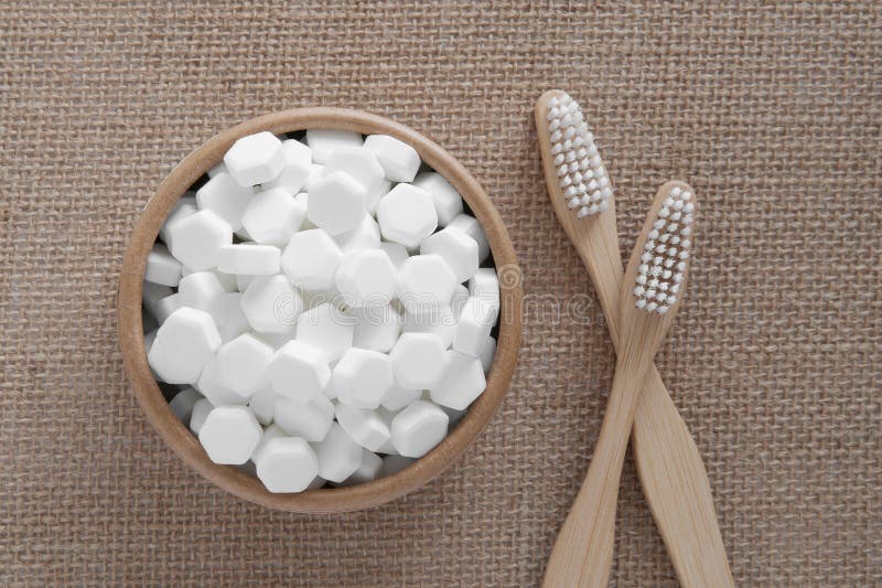 Solid toothpaste tablet stock photo. Image of zero, health - 285557128