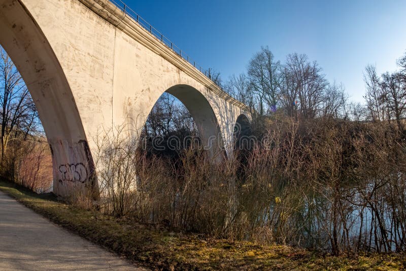 The Big Bridge Stretches Majestically Across the Landscape, Its ...