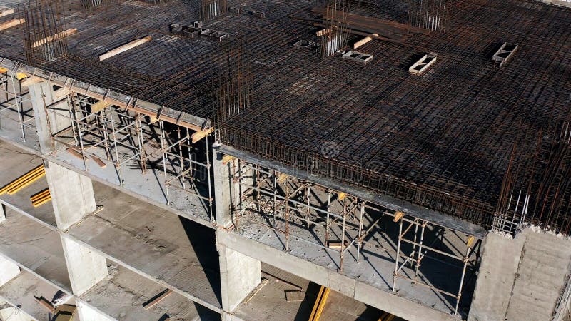 Solid Walls of Concrete. the Framework for the Walls. Formwork for ...