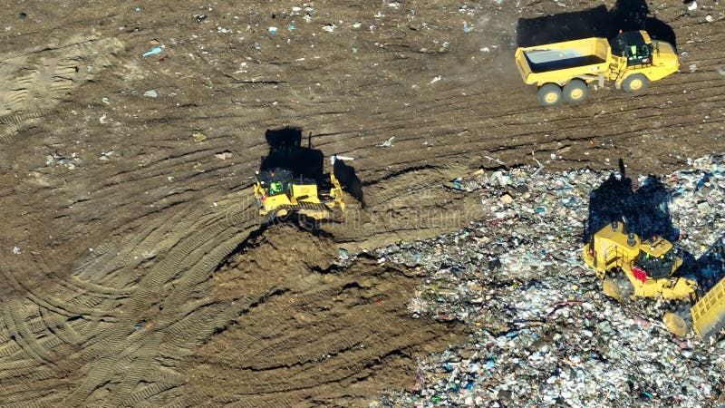 Solid Waste Disposal Facility. Landfill Dump Site for Garbage ...