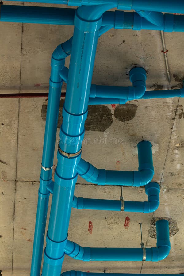 Solid Waste & Sanitary PVC Pipeline Stock Photo - Image of pipe ...