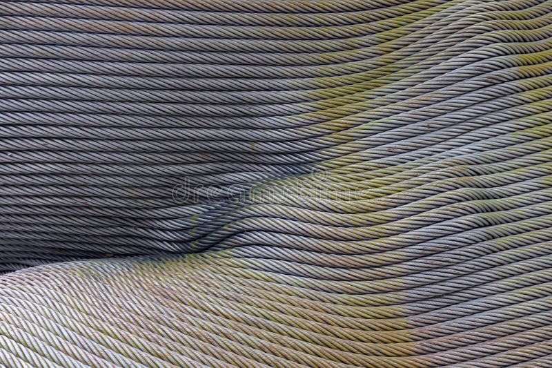 Solid Wavy Texture of Metal Rope Cord Twist Stock Image - Image of ...