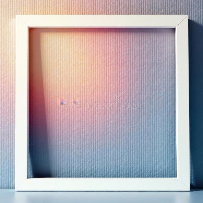 Solid White Square Frame with Substantial Thickness, Isolated , Empty ...