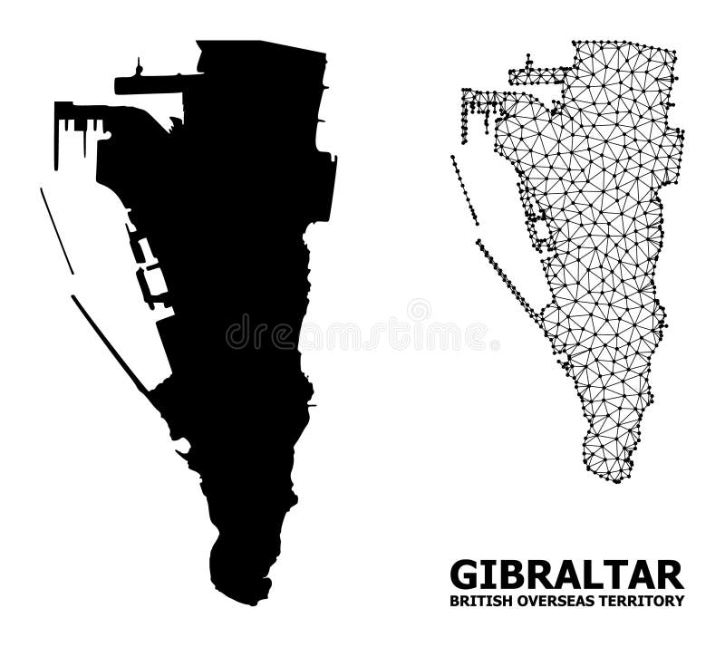 Gibraltar Political Map stock vector. Illustration of iberian - 52338122