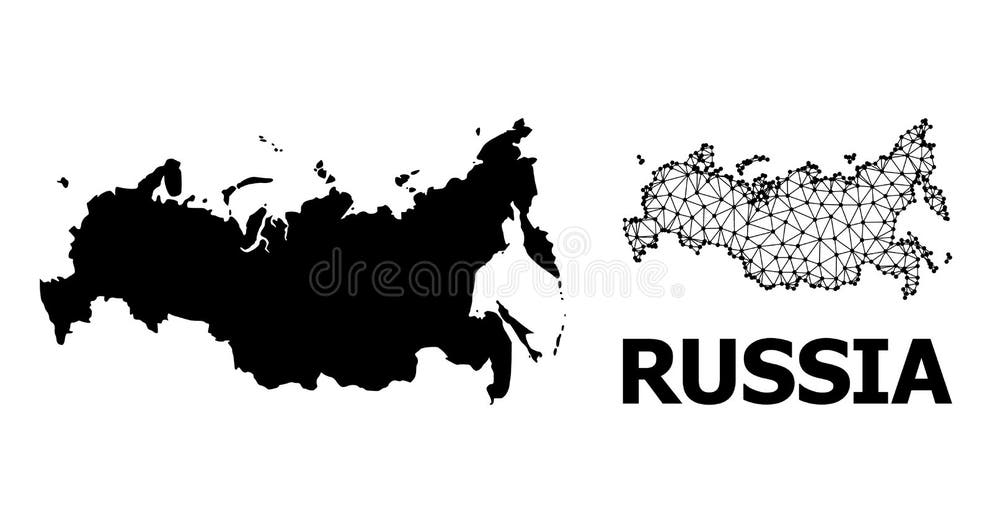 Mesh Carcass Russia Map Stock Illustrations – 160 Mesh Carcass Russia ...