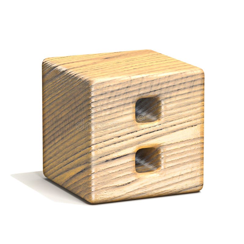 Solid Wooden Cube Font Number 8 EIGHT 3D Stock Illustration ...