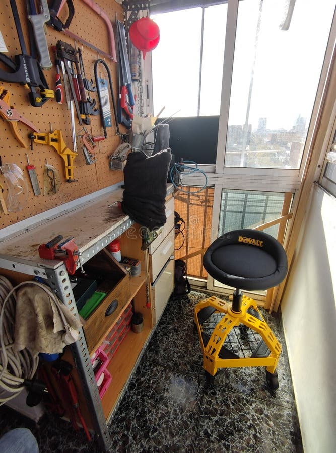 Solid Work Stool from the DeWalt Brand Editorial Stock Photo - Image of ...