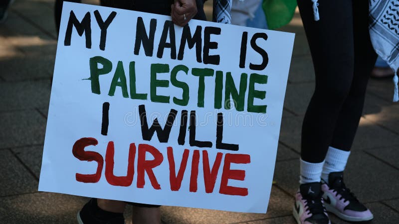 Solidarity Action in Support of Palestine. Editorial Photography ...