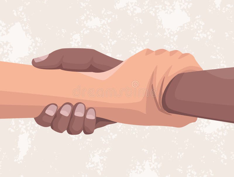 Solidarity Hands Connecting Stock Vector - Illustration of desing ...