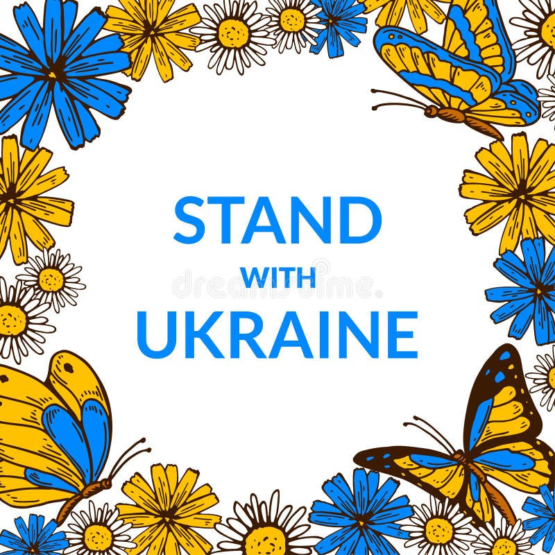 Solidarity with Ukraine Poster. Stand with Ukraine Design Stock ...