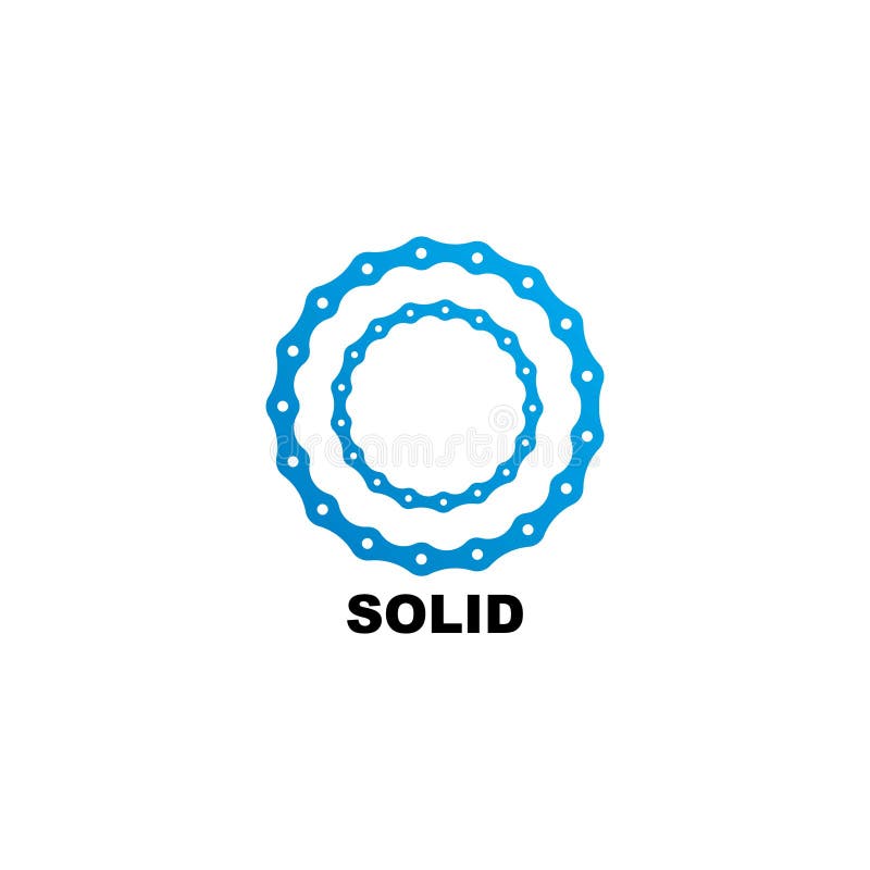 Solides Logo-Design vektor abbildung. Illustration von auszug - 235465433