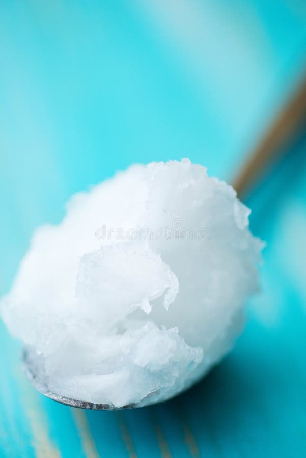 Solidified coconut oil stock photo. Image of diet, copra - 68302554