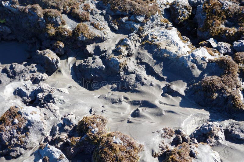 Solidified Lava Flow Creates a Captivating Landscape Filled with ...