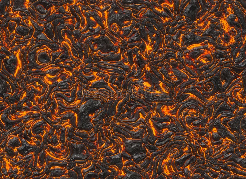 Solidified Lava Texture of Eruption Volcano Stock Illustration ...