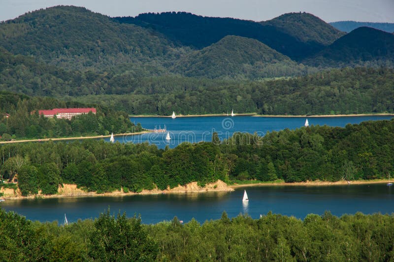 Solina lake stock image. Image of bieszczady, poland - 142440055
