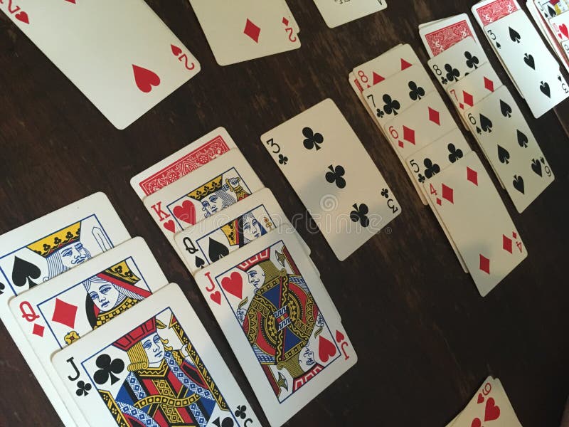 Solitaire stock photo. Image of queens, cards, kings - 94268728