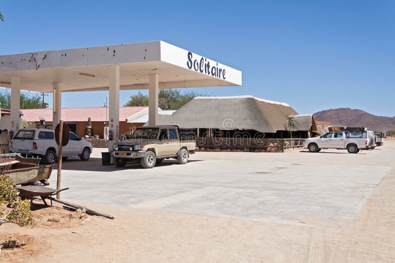 Solitaire Station, between Sossusvlei and Walvis Bay in Namibia ...