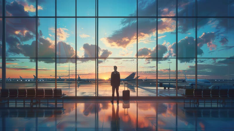 A Solitary Immigrant Walks through an Empty Street at Dusk, Feeling ...