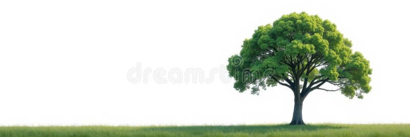 Solitary, Imposing Trees, Pristine White Backdrop , Single, Maple ...