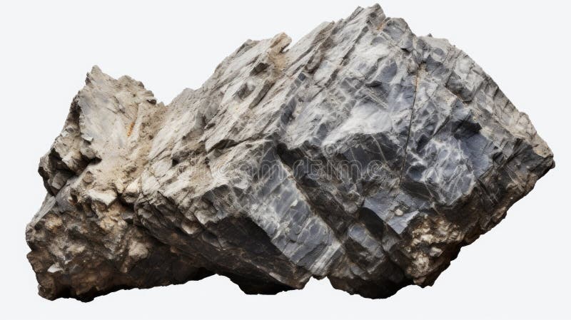 A Solitary Large Rock Against a Plain White Backdrop. Perfect for ...