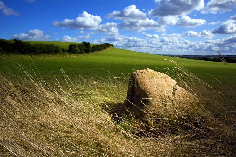 Big rock at the field stock image. Image of meadows, nature - 612457