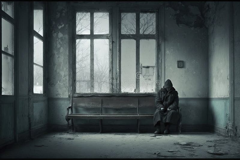 Solitude in Artistic Scale. Perfect for Posters and Wallpapers Stock ...