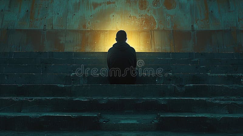 The Solitude of an Individual Seated in the Desolate Bleachers of an ...