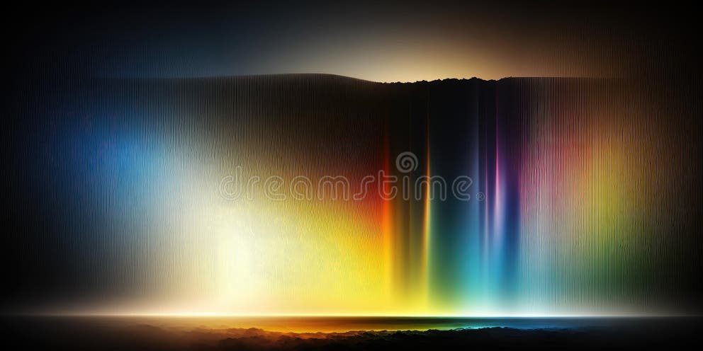 Solitude Landscape with Light Spectrum Gradient of Electromagnetic ...