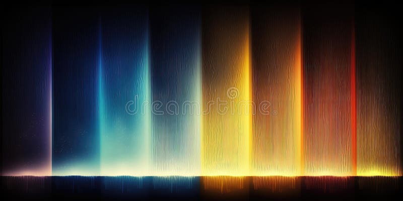 Solitude Landscape with Light Spectrum Gradient of Electromagnetic ...