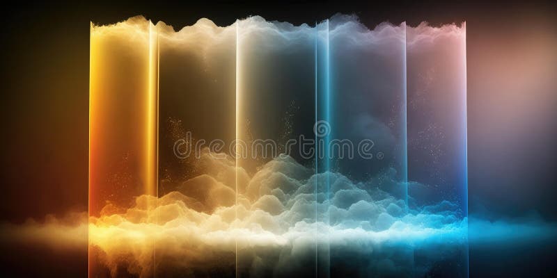 Solitude Landscape with Light Spectrum Gradient of Electromagnetic ...