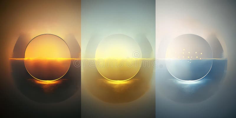 Solitude Landscape with Light Spectrum Gradient of Electromagnetic ...