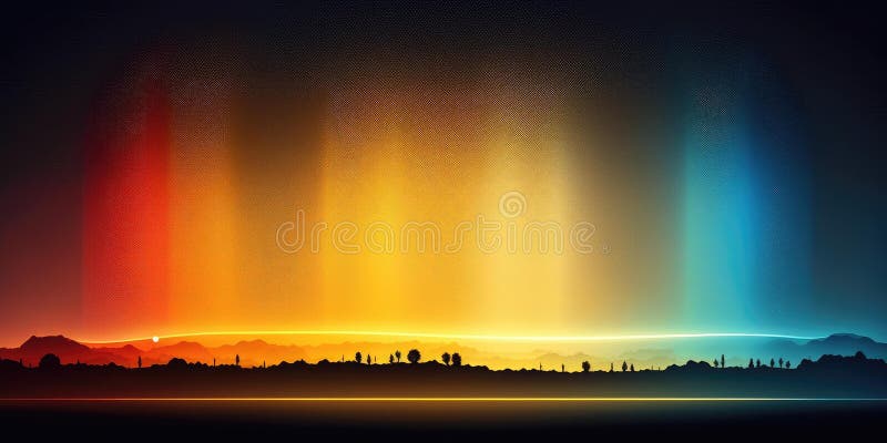 Solitude Landscape with Light Spectrum Gradient of Electromagnetic ...