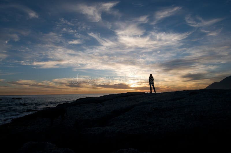 Solitude Sunset stock image. Image of sunset, alone, spiritual - 10048161