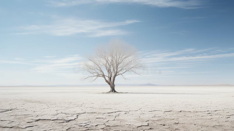 Solitude white tree stock illustration. Illustration of trunk - 368688132