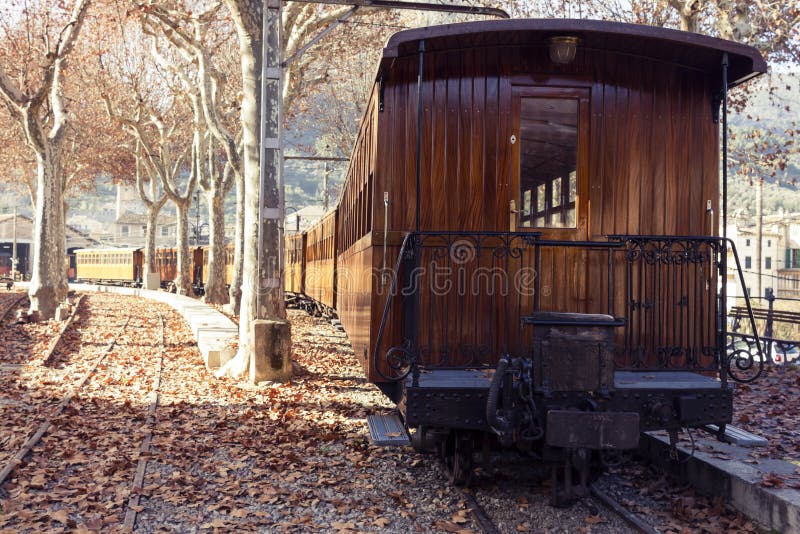 Soller train. Majorca stock image. Image of historical - 64566871