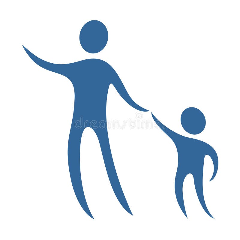 Sollevare Simbolo Del Bambino Illustrazione Vettoriale - Illustrazione ...