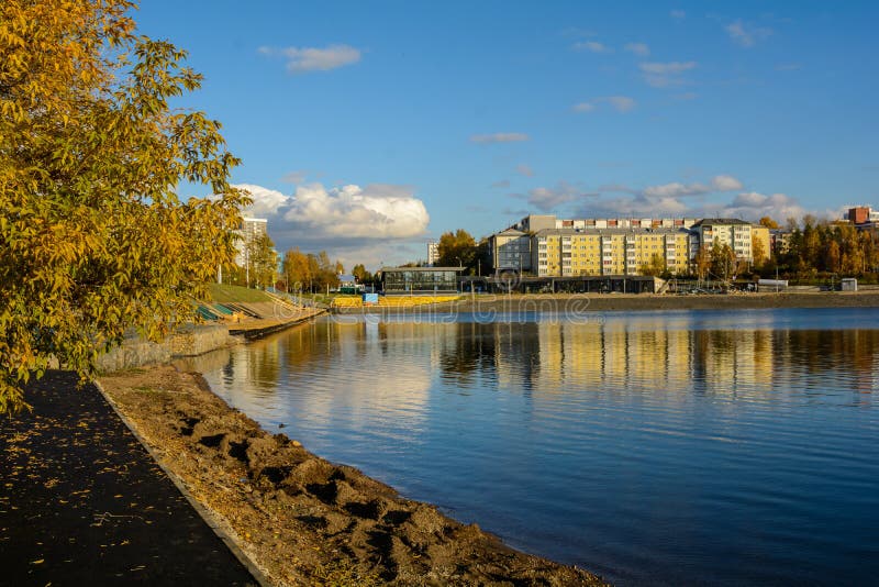 Angara River in Irkutsk. stock image. Image of angara - 100892835