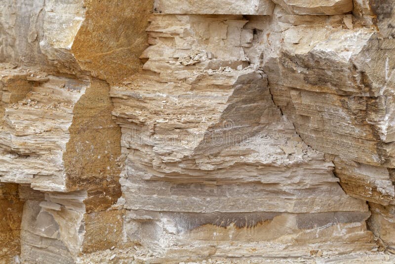 Solnhofen Plattenkalk, a Thin Bedded Limestone of Jurassic Age, in a ...