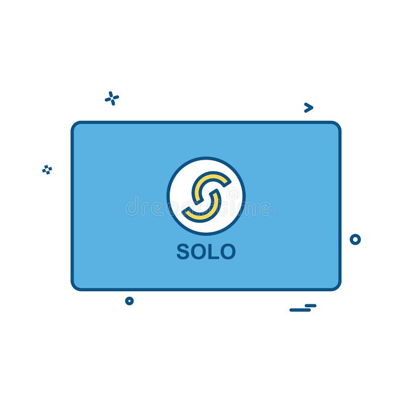 Solo card design vector stock vector. Illustration of isolated - 132455225