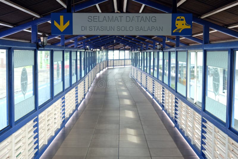 Solo, Central Java / Indonesia - Janury 12 2020 : Sky Bridge between ...