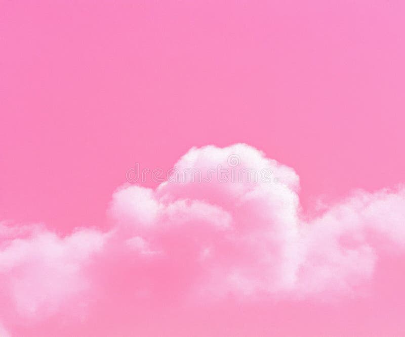 "solo Colour Sky Looking Pink with, Cotton Candy-like Clouds Set in a ...