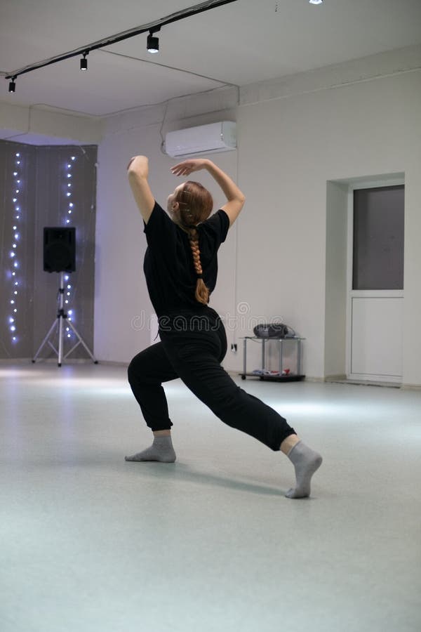 Solo Dance Training Plastic Performance Movement Choreography Stock ...