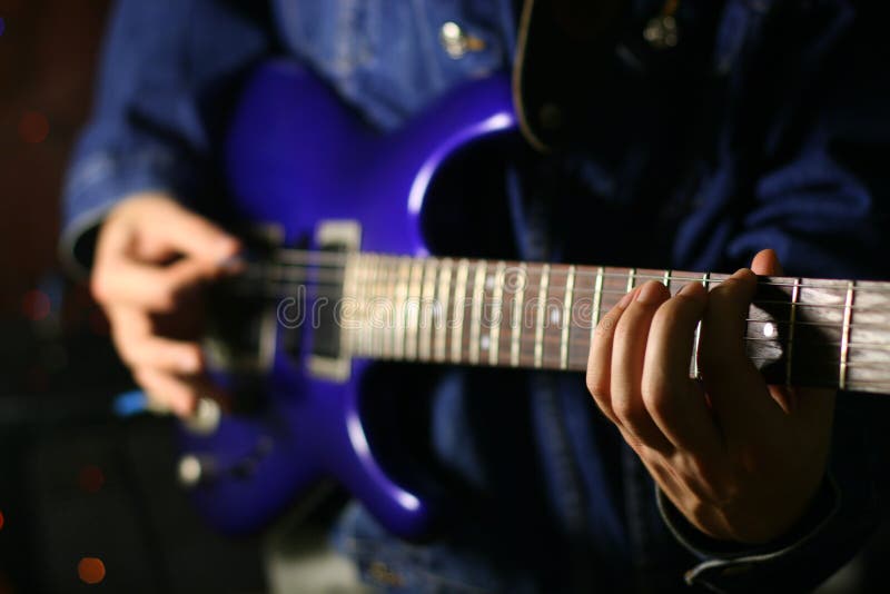 Solo guitar stock image. Image of loud, performer, singer - 4405883