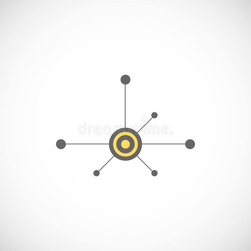 Solo Icono Cocial Plano Ejemplo De La Red Del Vector Ilustración del ...