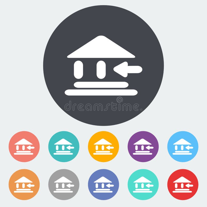 Solo icono de la entrada ilustración del vector. Ilustración de gris ...