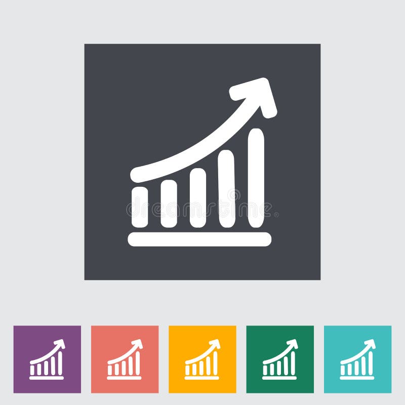 Solo icono del gráfico. ilustración del vector. Ilustración de ...
